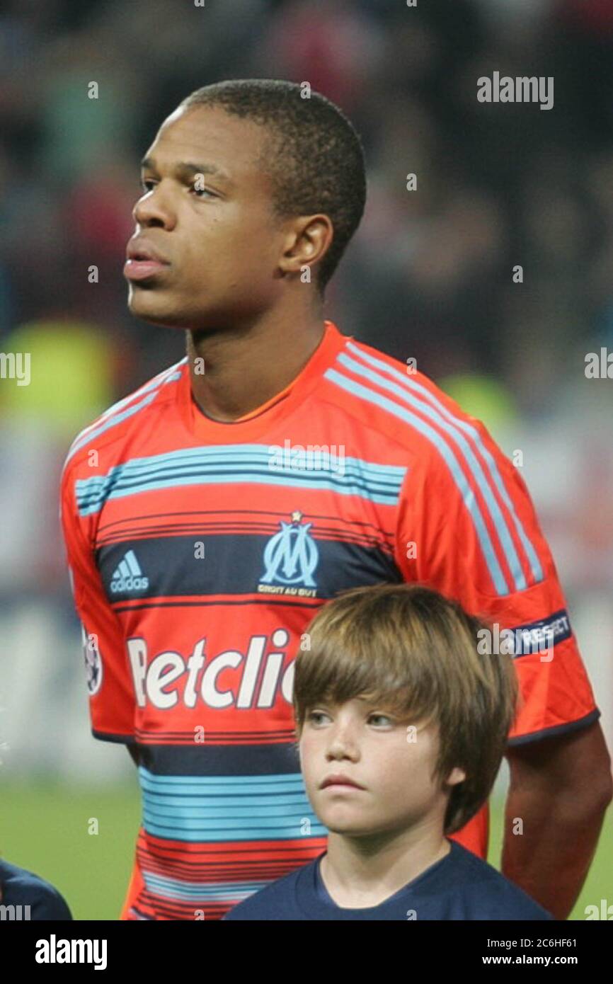 Loic Remy during the Champion League 2011 - 2012 , Olympique Marseille ...