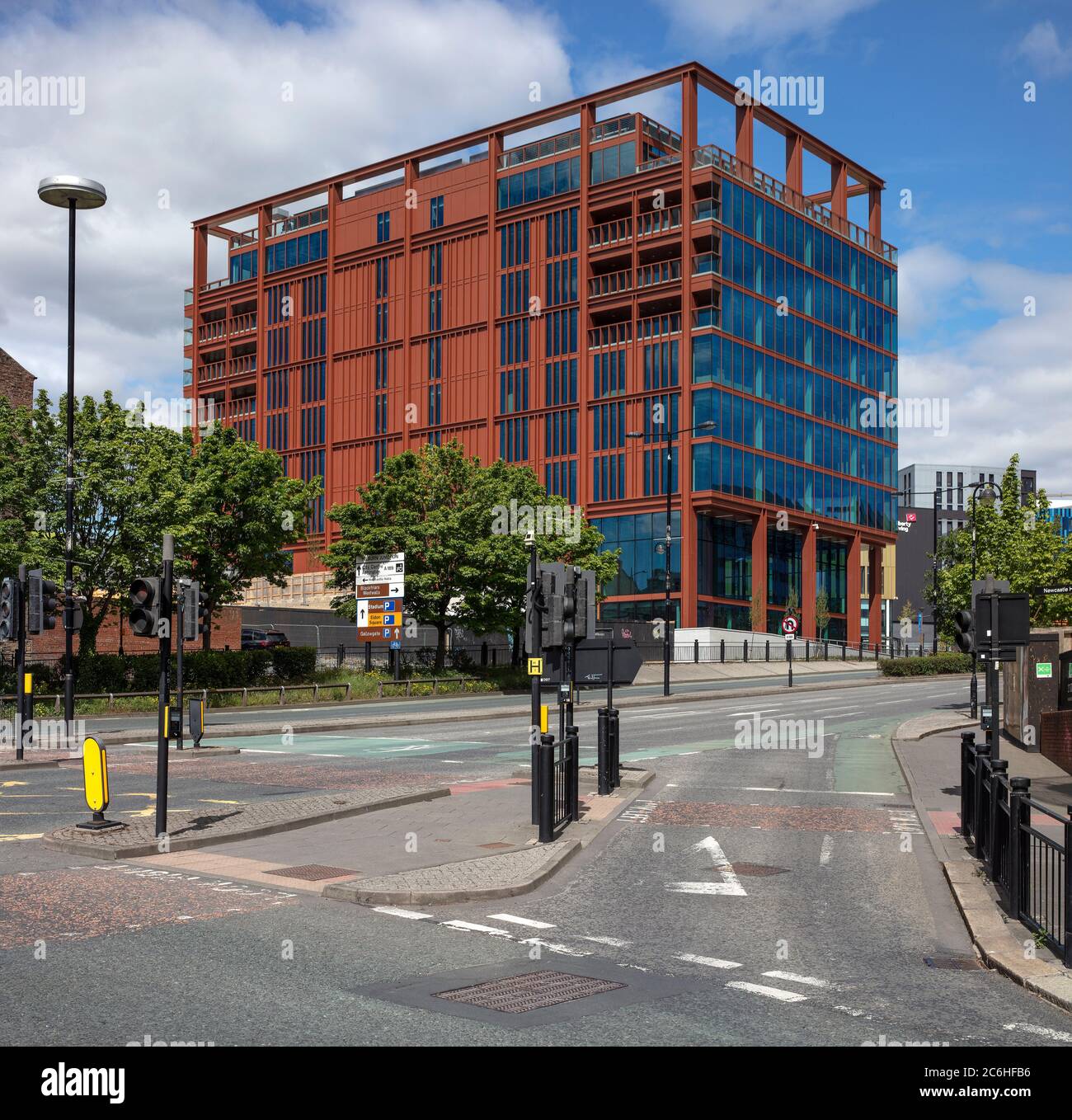 External daytime views of The Lumen building on Newcastle Helix ...