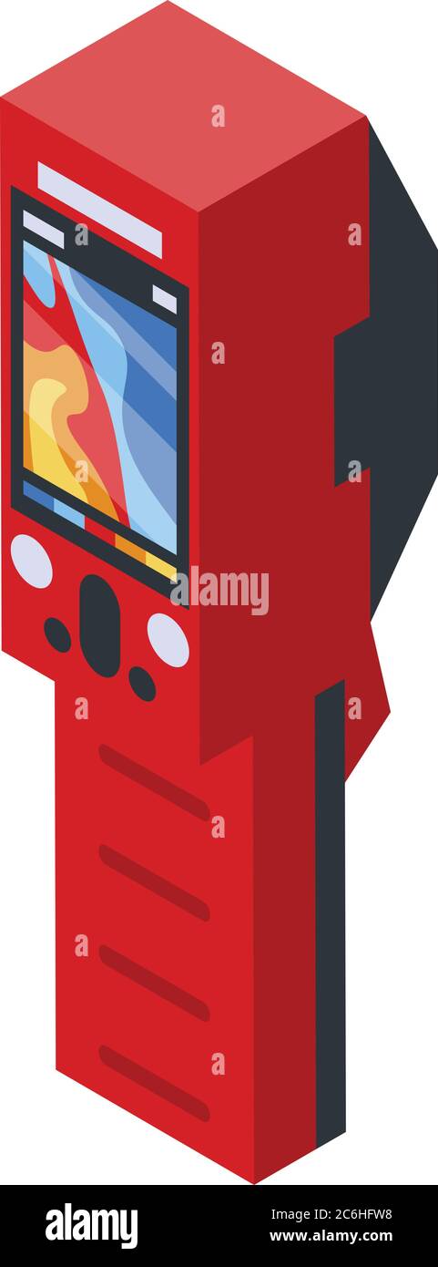 Red thermal imager icon, isometric style Stock Vector Image & Art - Alamy