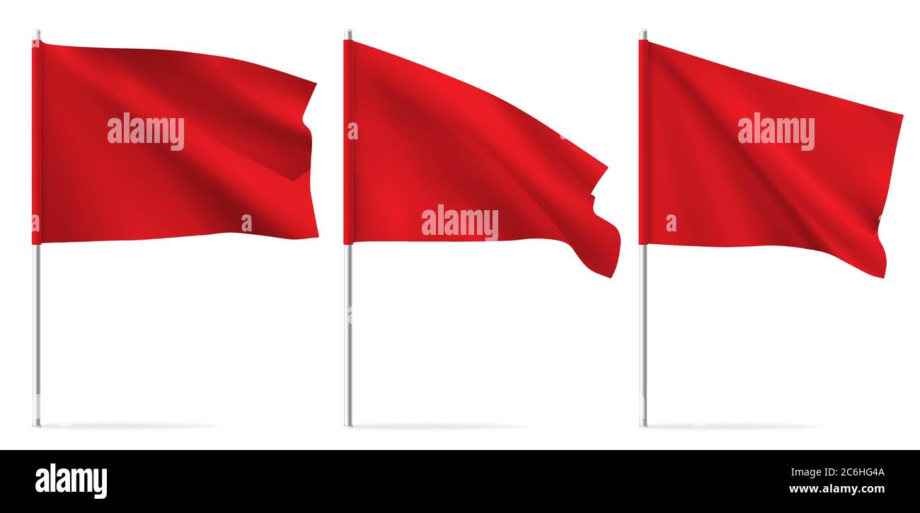 Red flagpole Stock Vector Images - Alamy