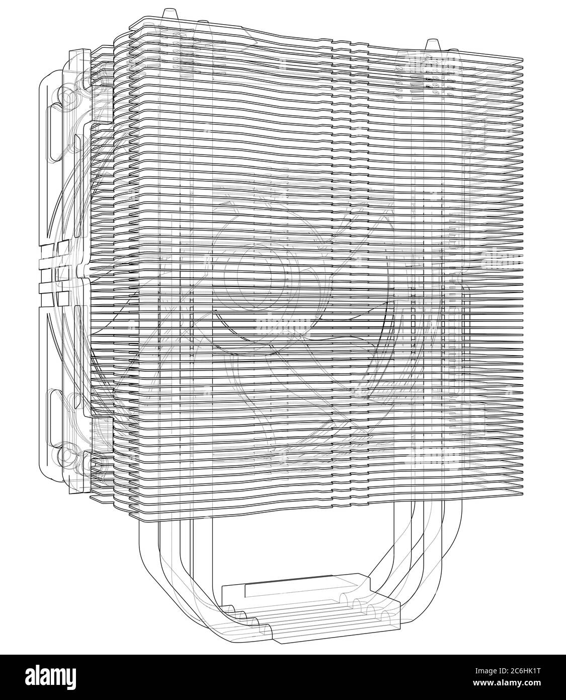 Cpu Coller Concept. 3D illustration Stock Photo - Alamy