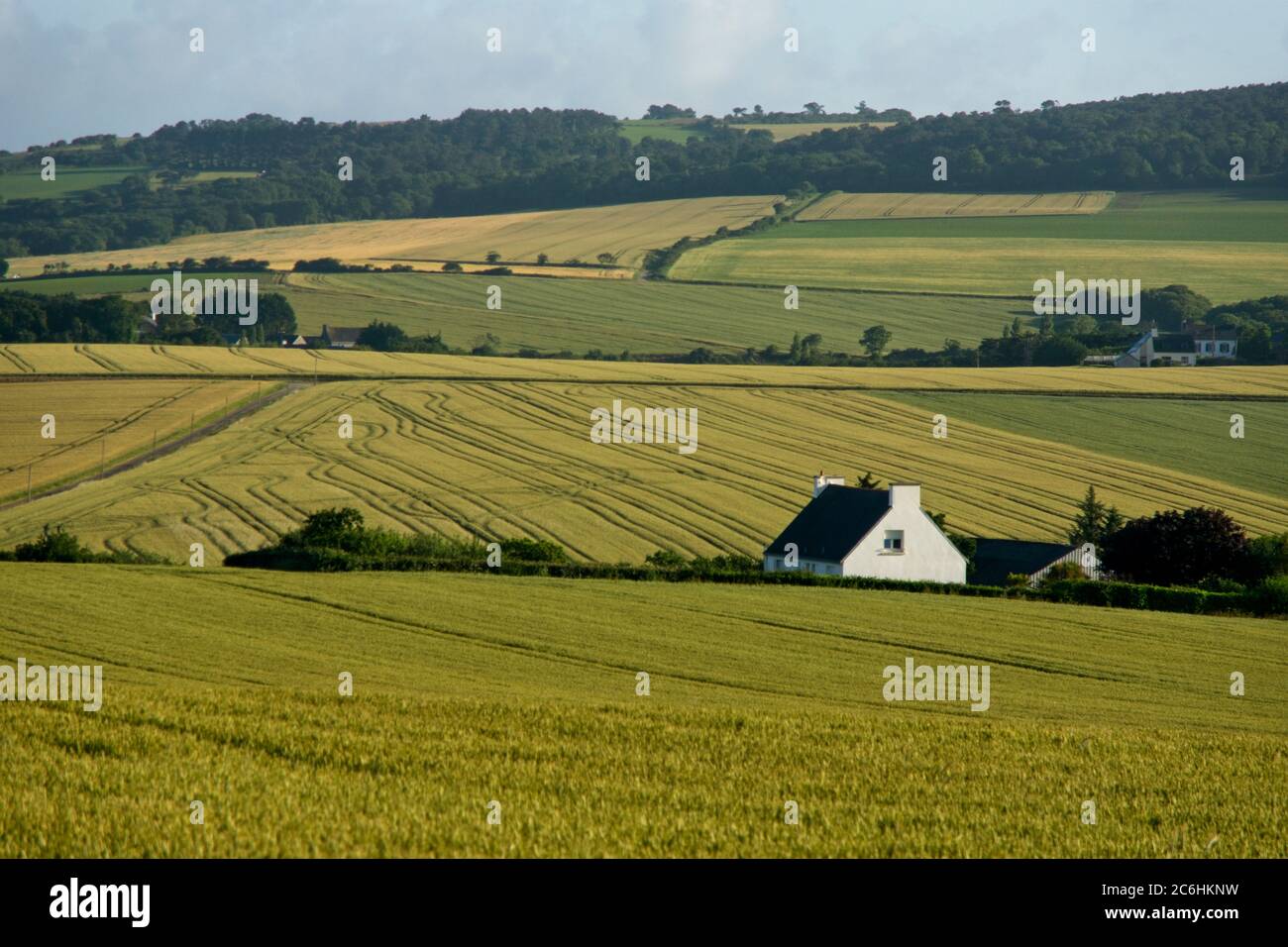 Countryside near Plovenez-Porzay in Bretagne France Stock Photo - Alamy