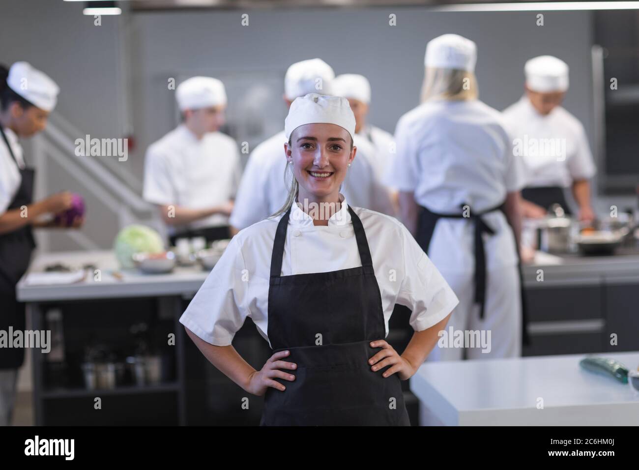 Woman chef hands restaurant hi-res stock photography and images - Alamy