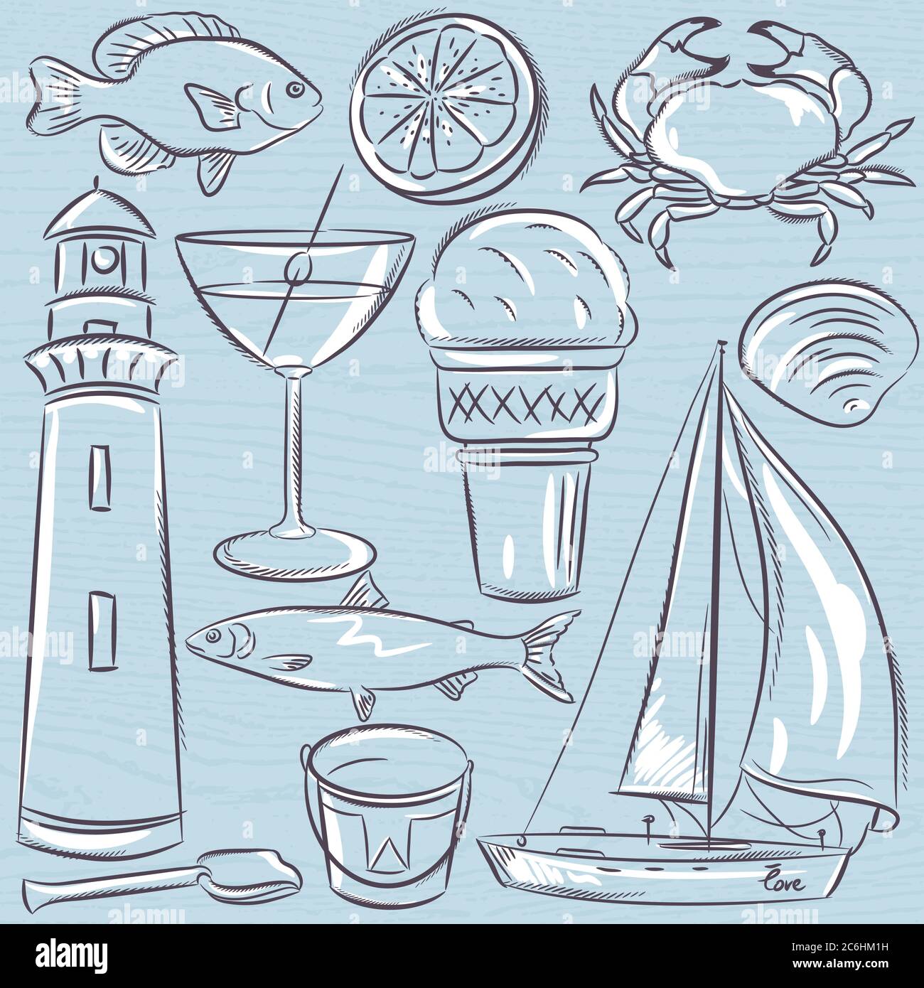 Clam shell lighthouse Stock Vector Images - Alamy