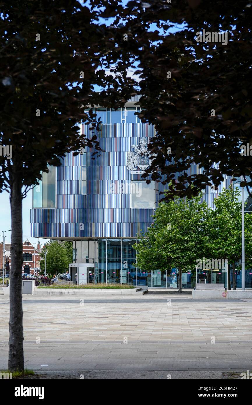 Doncaster Civic Building in Sir Nigel Gresley Square in the city of ...
