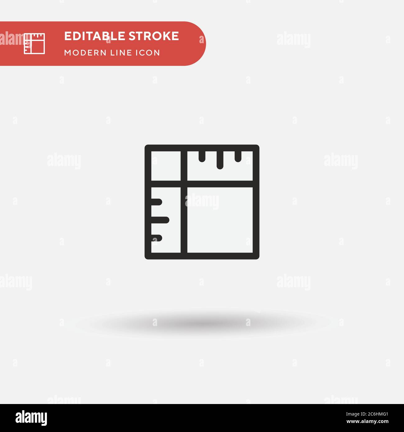 Crop Simple vector icon. Illustration symbol design template for web ...