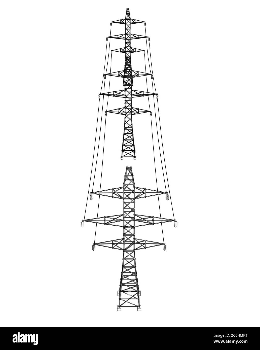 Pylons Cut Out Stock Images & Pictures - Alamy
