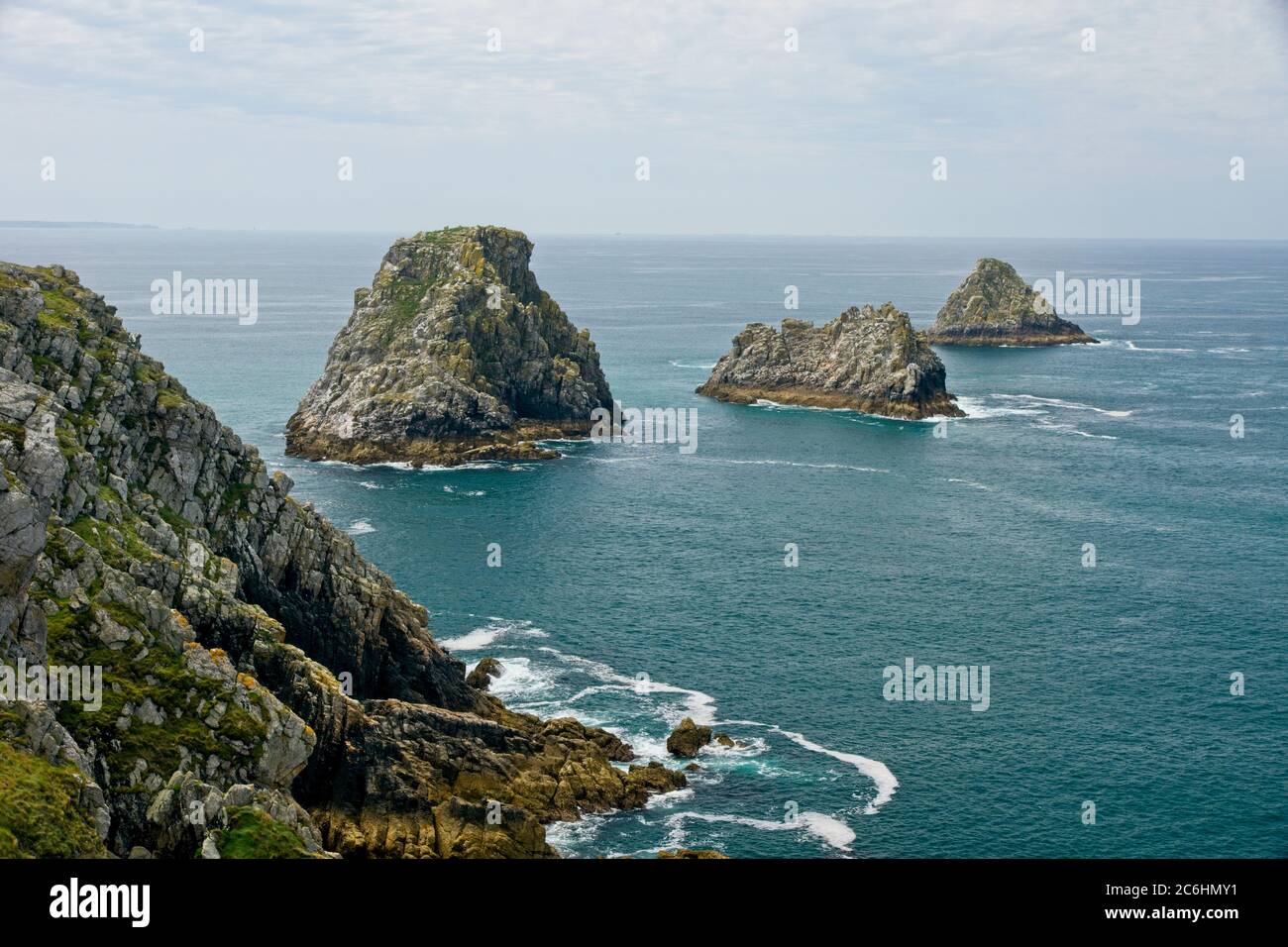 Pointe de Pen-Hir on Crozon peninsula in Western Bretagne France Stock ...