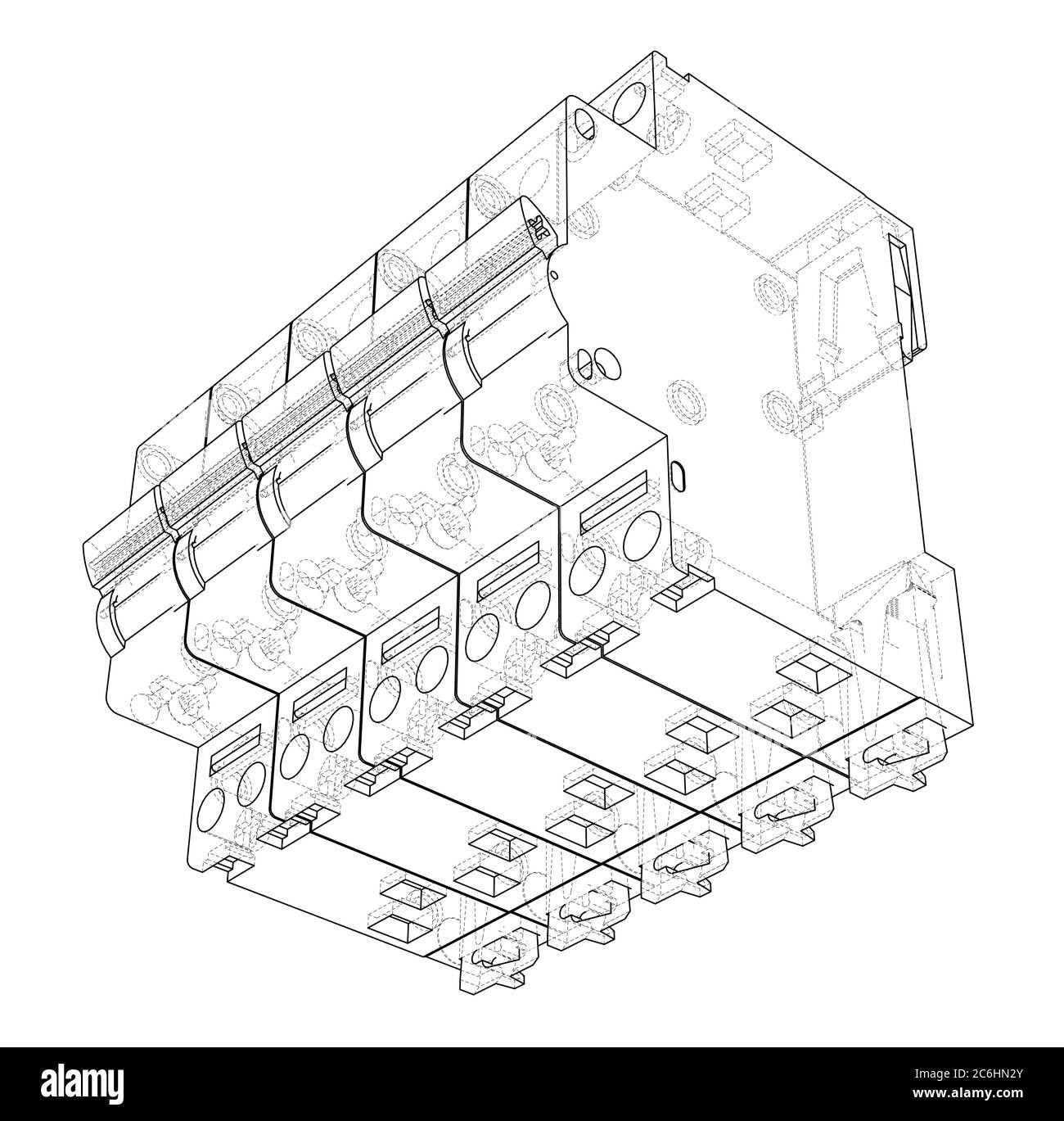 Automatic circuit breaker concept Stock Photo - Alamy