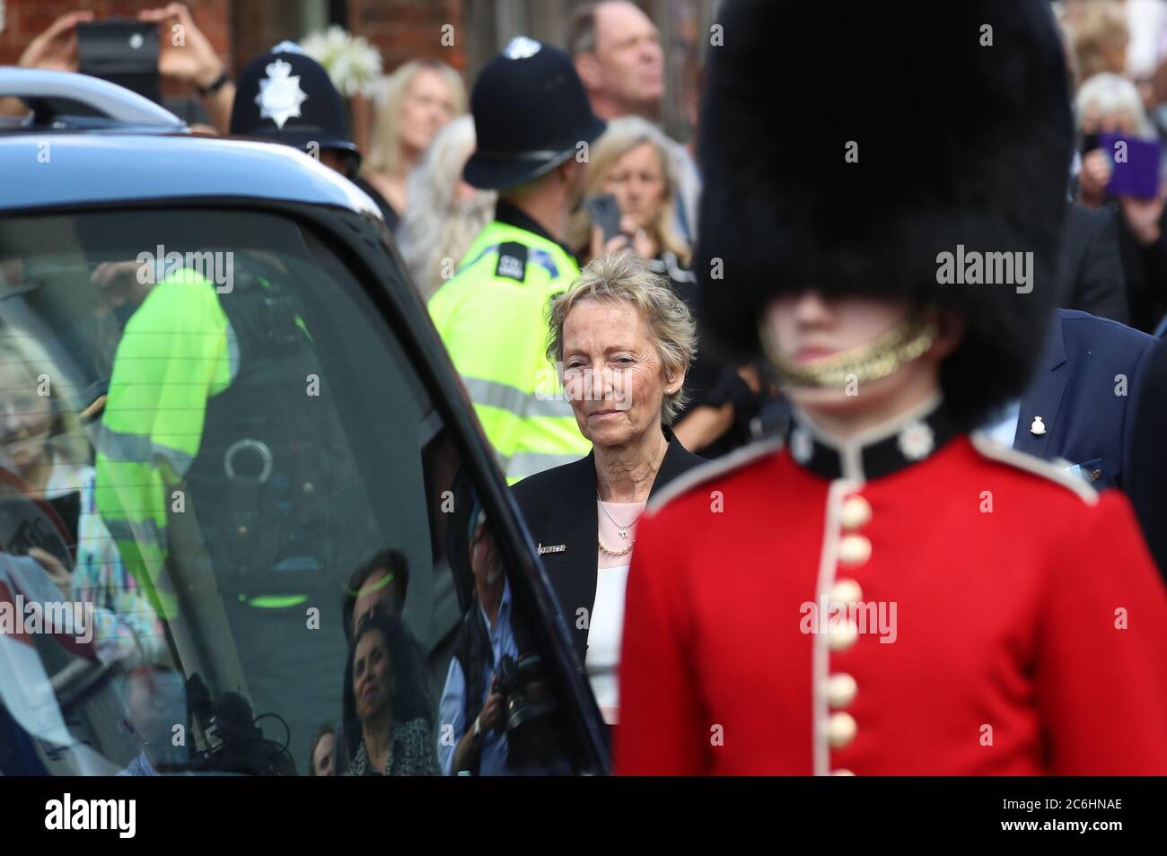 Dame Vera Lynn's daughter, Virginia Lewis-Jones, follows her funeral ...