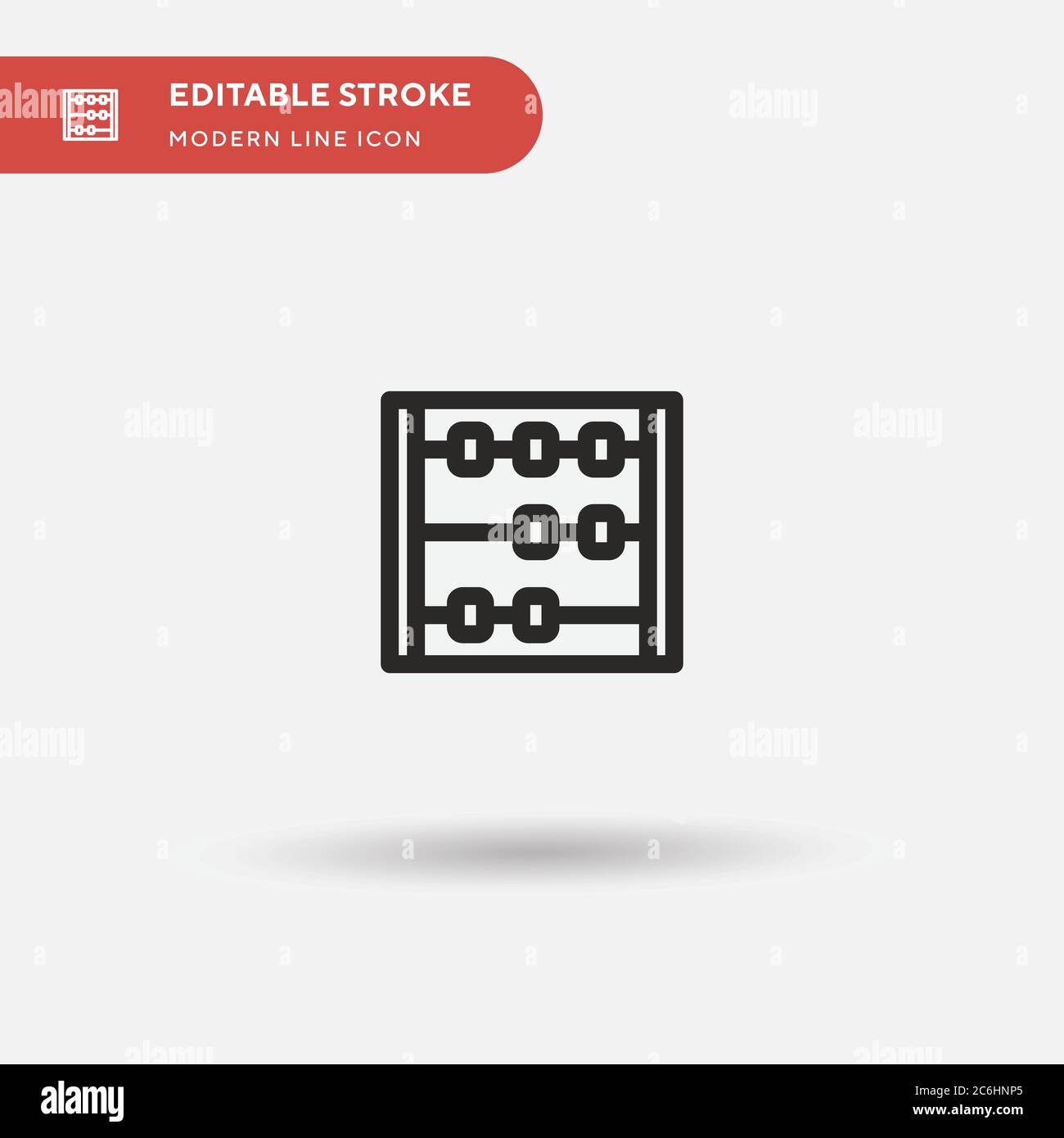 Abacus Simple vector icon. Illustration symbol design template for web ...