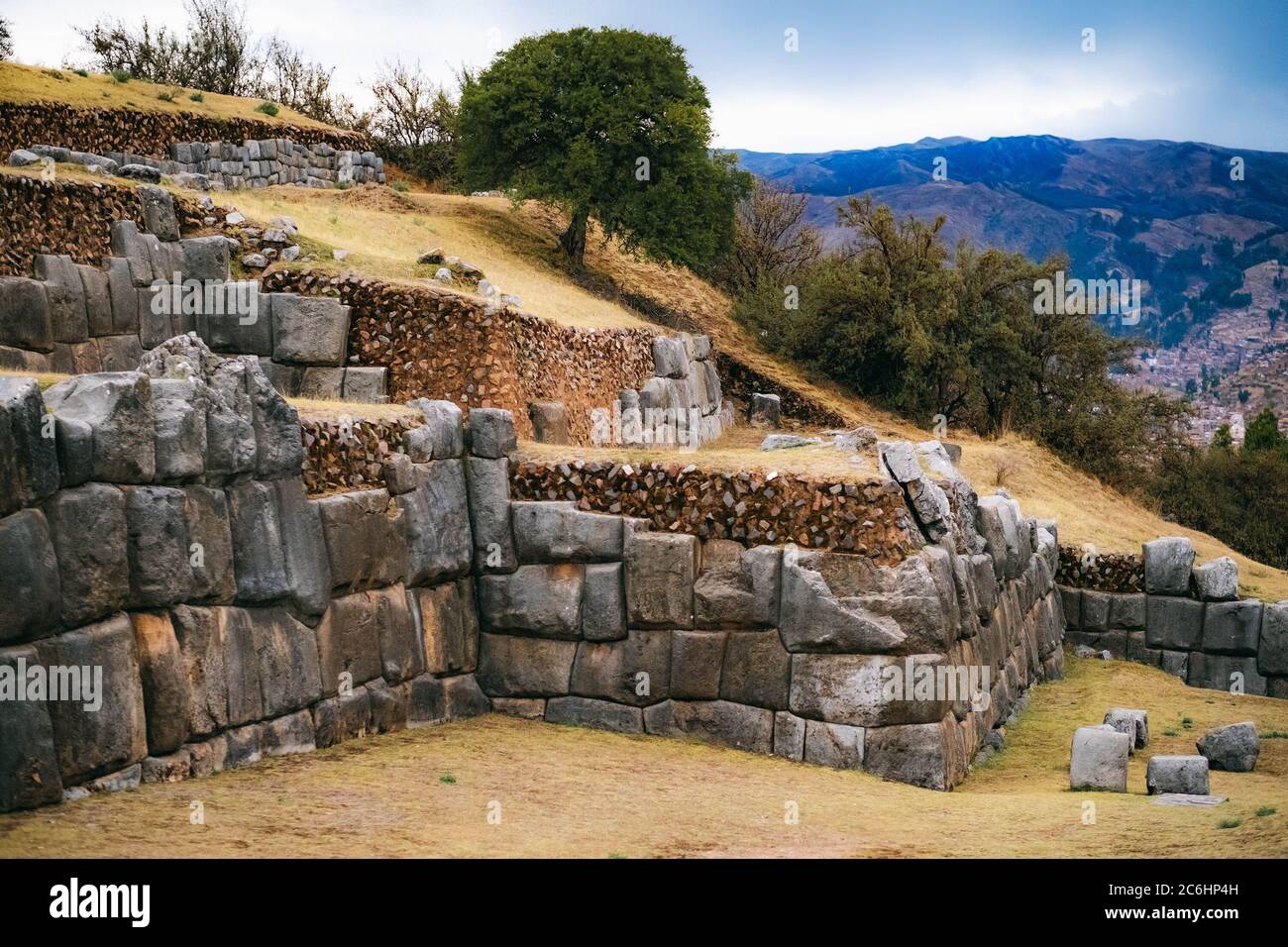 Walls sacsayhuaman cuzco ruins peru hi-res stock photography and images ...