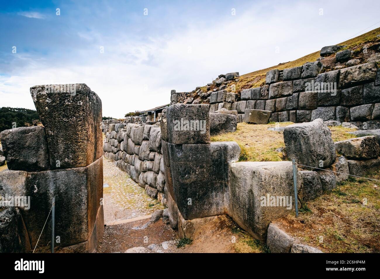 huge stone walls of Sacsayhuaman near Cusco, Peru Stock Photo - Alamy