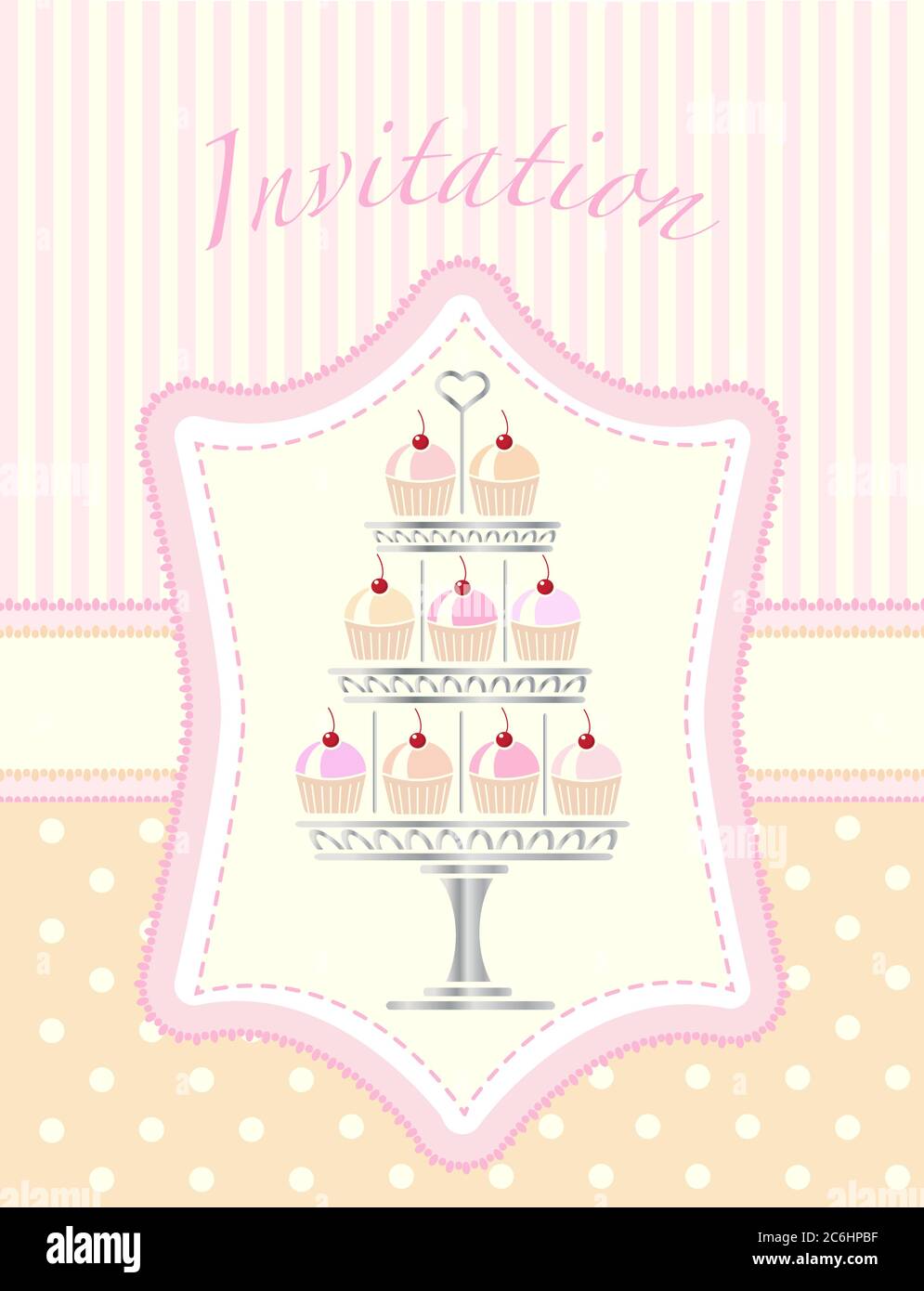 Silver cake stand Stock Vector Images - Alamy