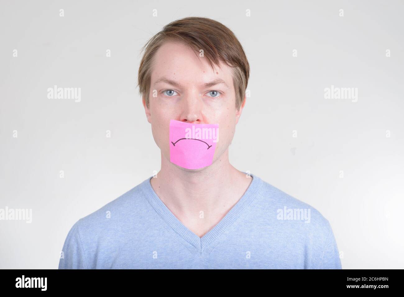 Sad frown man hi-res stock photography and images - Alamy