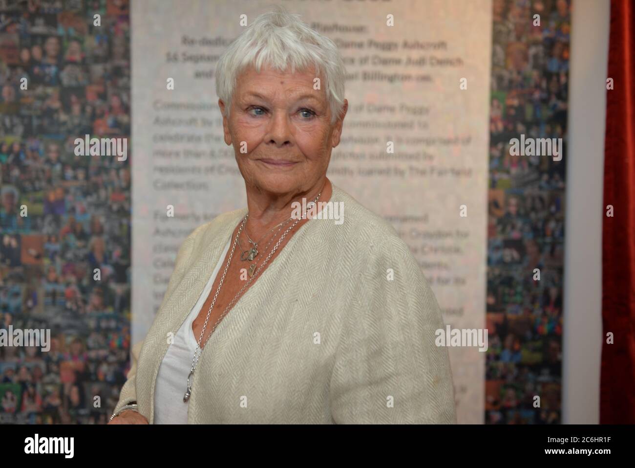 Dame Judi Dench at the re-opening of The Ashcroft Playhouse, Fairfield ...
