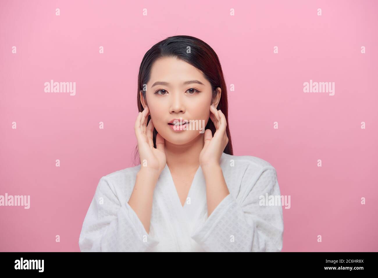 asian beauty woman smile to you with healthy teeth and skin Stock Photo ...