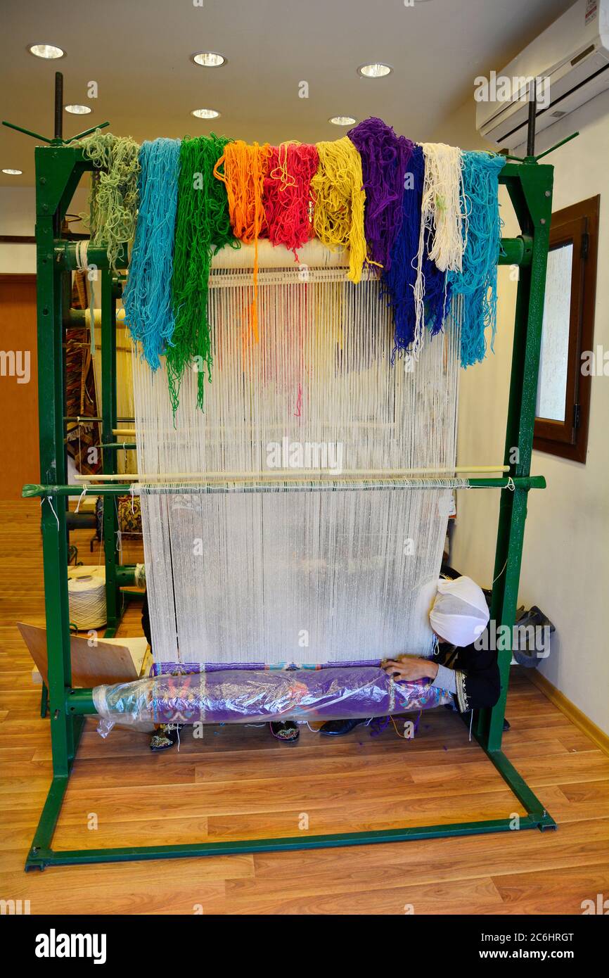 Carpet weaving loom in carpet hi-res stock photography and images - Alamy