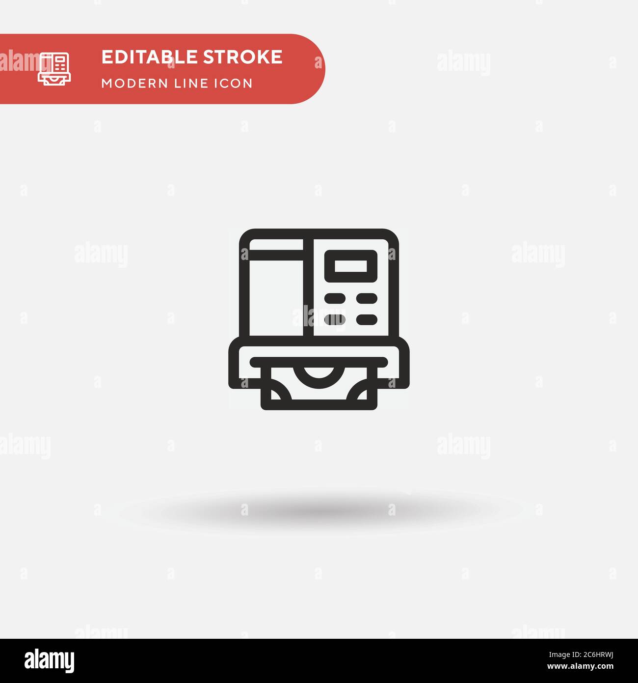 Atm Simple vector icon. Illustration symbol design template for web ...