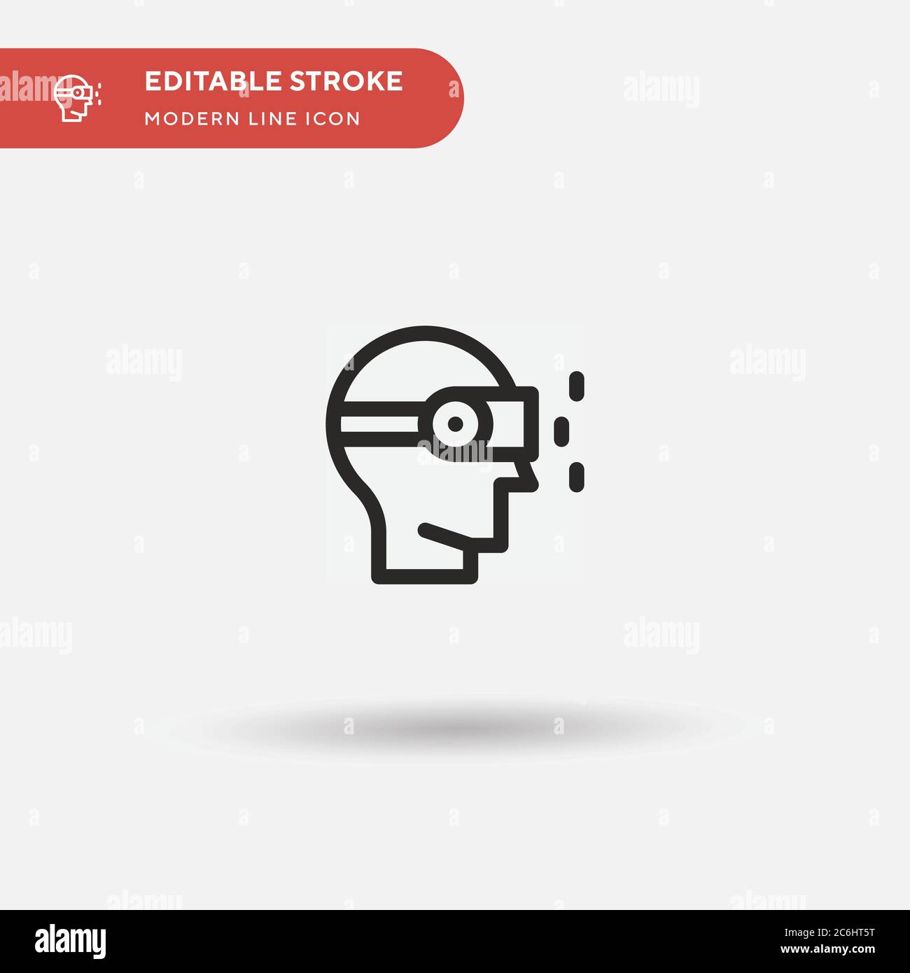 Virtual Reality Simple vector icon. Illustration symbol design template ...