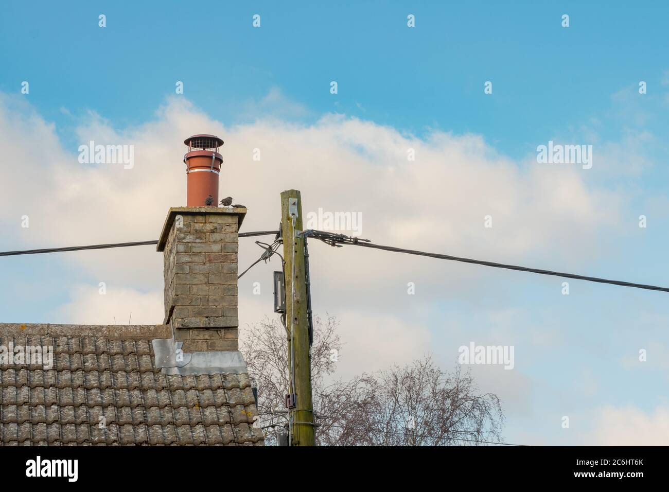 Image of part of a large, residential cottage showing detail of the ...