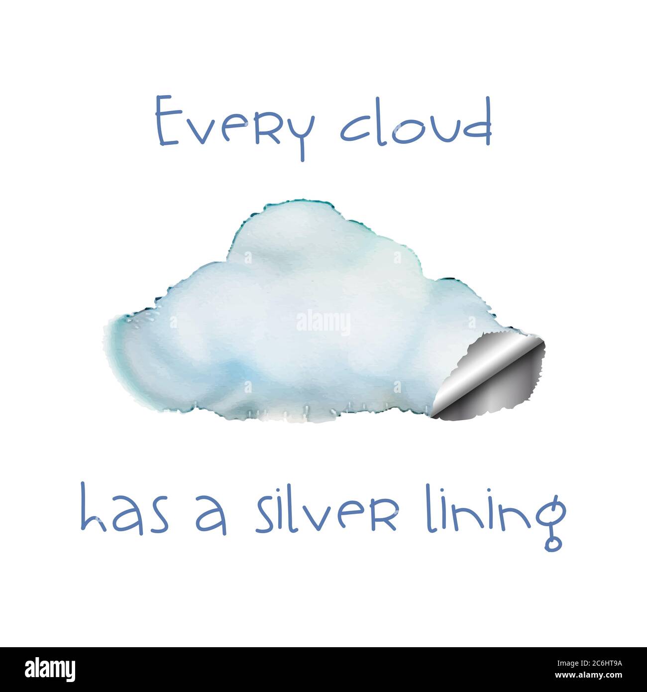 Cloud with silver lining Cut Out Stock Images & Pictures - Alamy