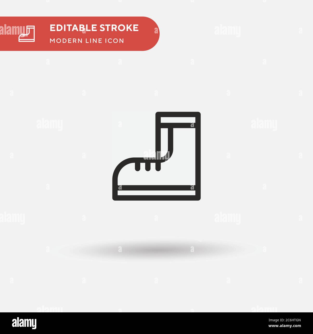 Boot Simple vector icon. Illustration symbol design template for web ...