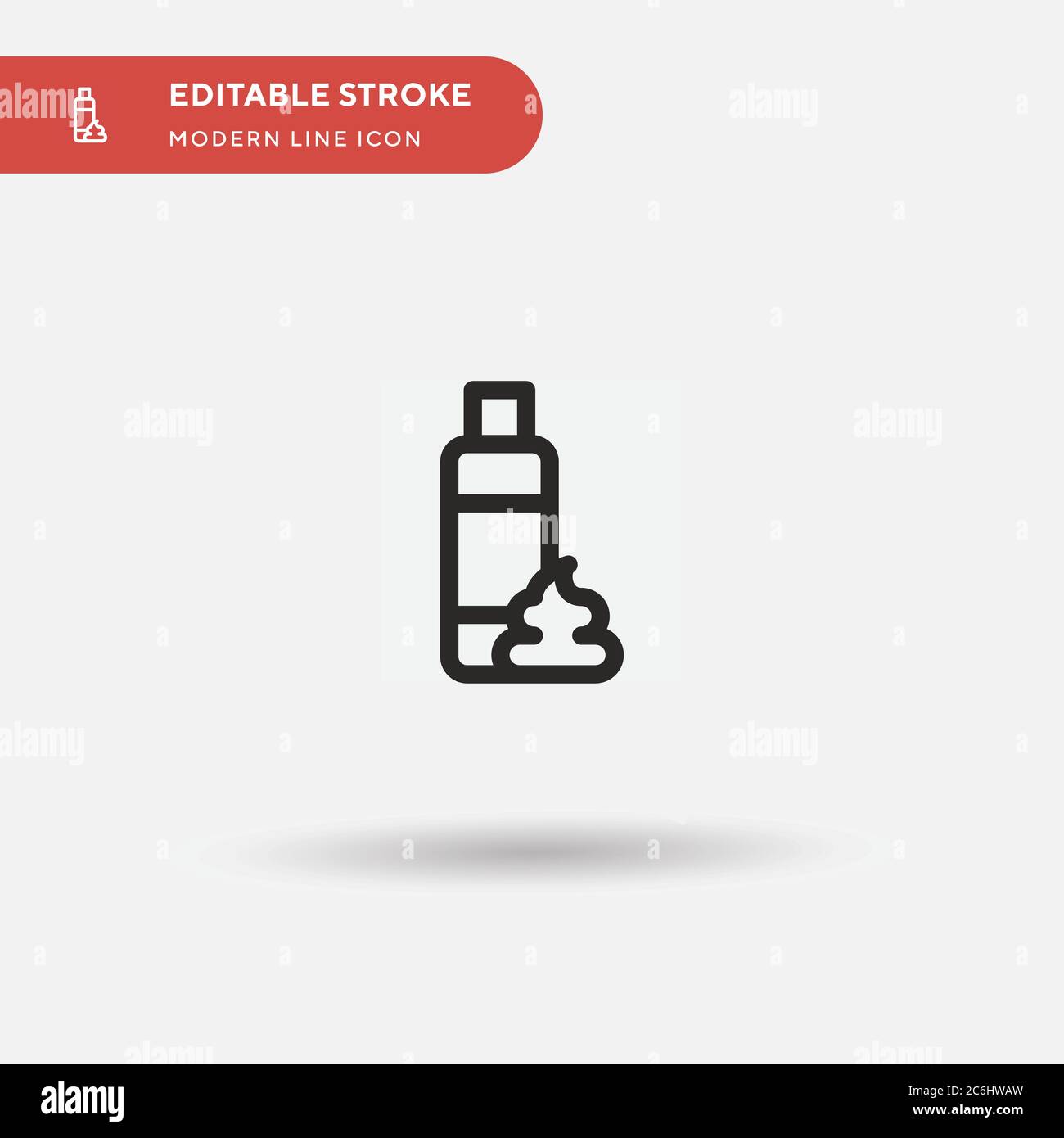 Foam Simple vector icon. Illustration symbol design template for web ...