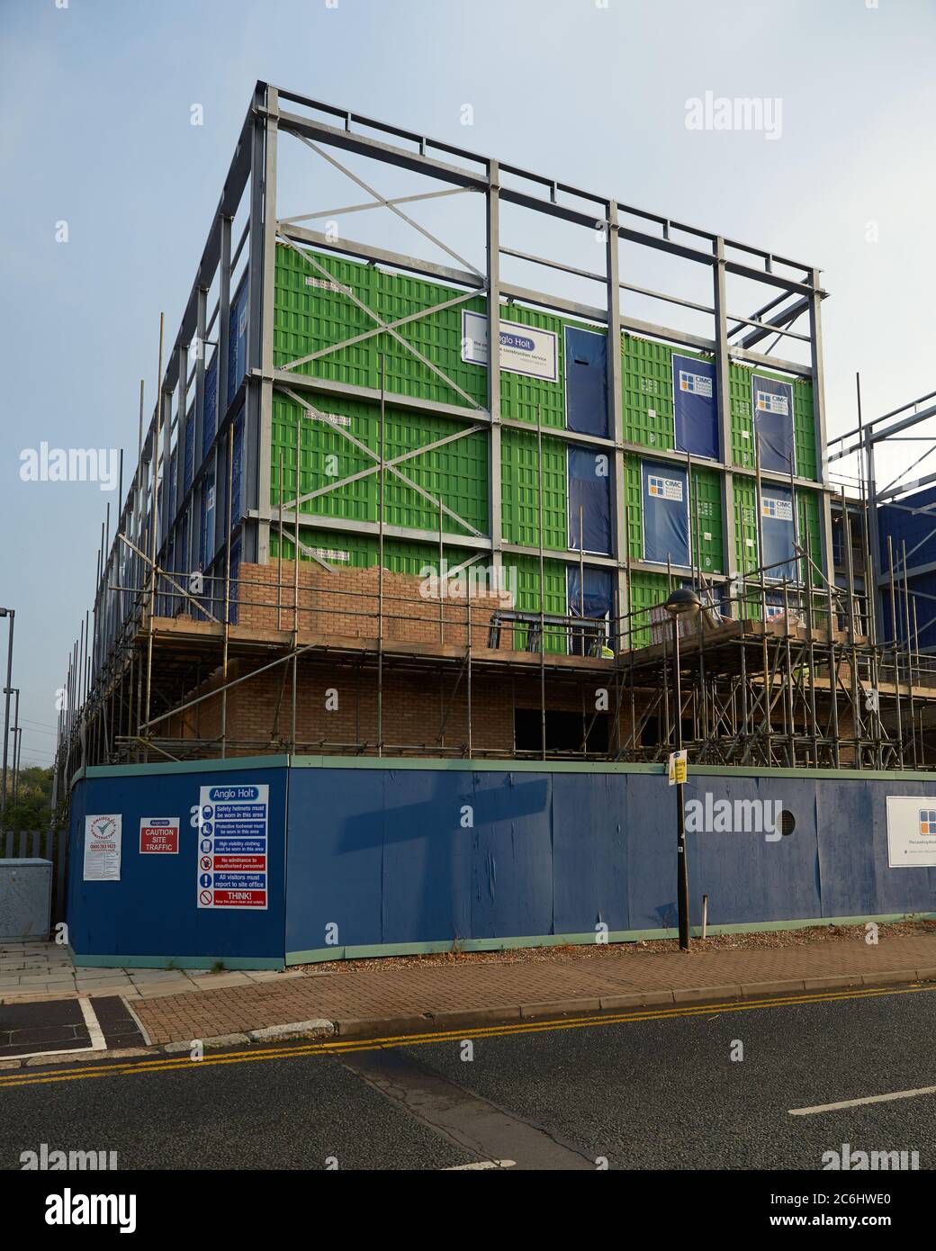 Construction Site, modular building Stock Photo - Alamy