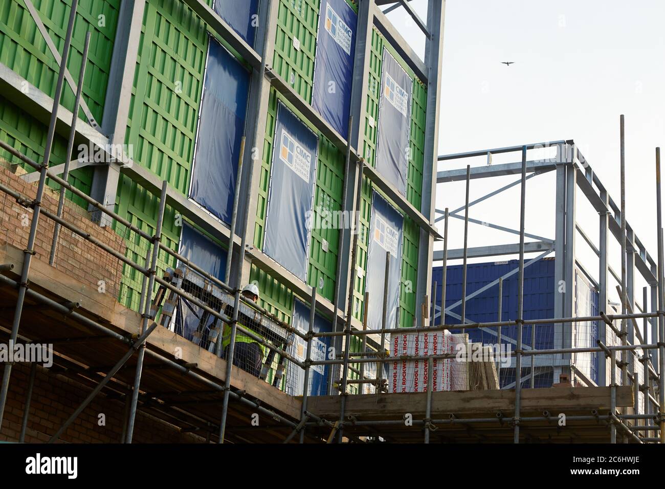 Construction Site, modular building Stock Photo - Alamy