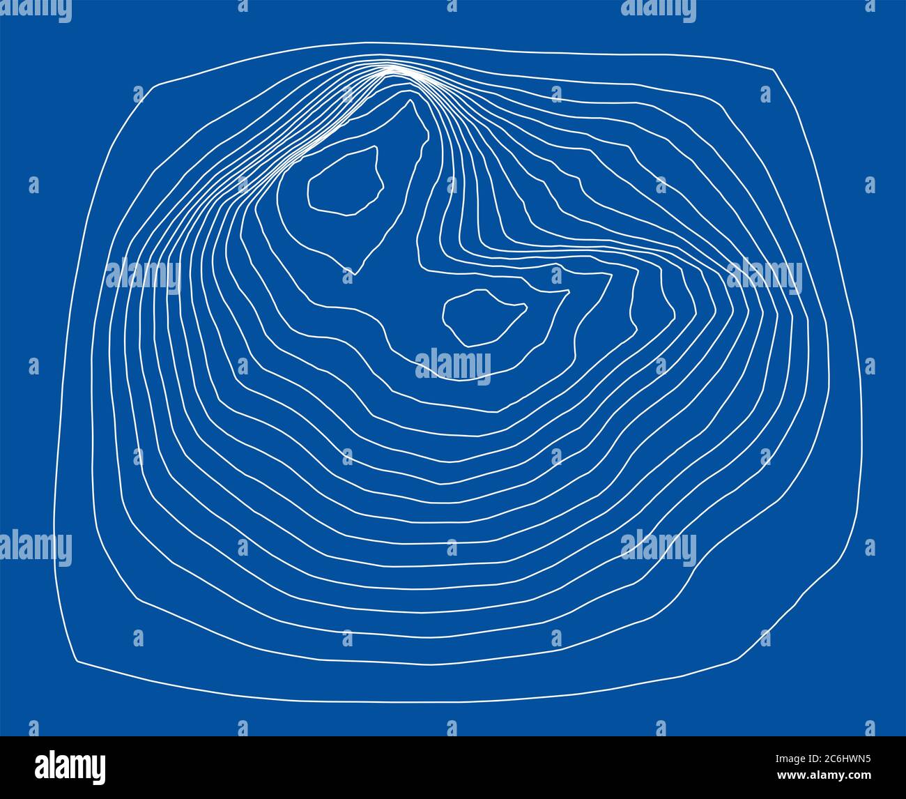 Abstract digital landscape outline Stock Photo - Alamy
