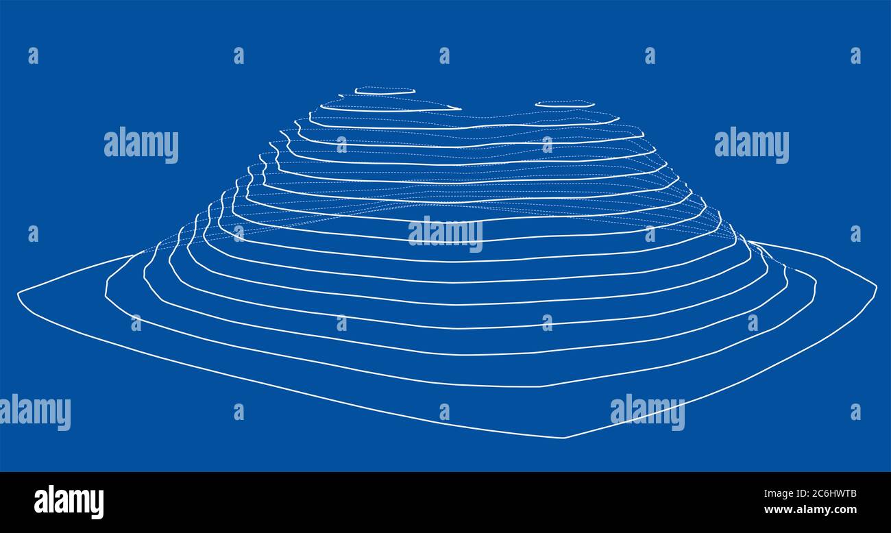 3d computer map, mountain hi-res stock photography and images - Alamy