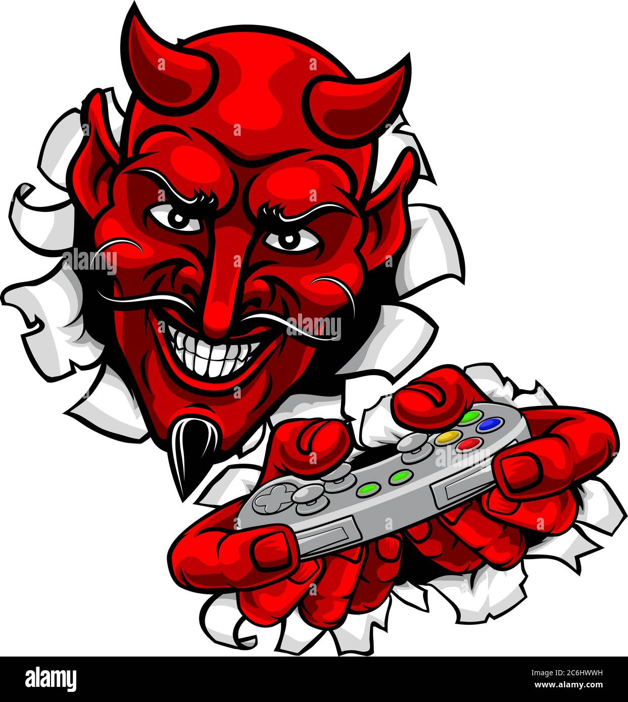 Video game controller cartoon icon hi-res stock photography and images ...