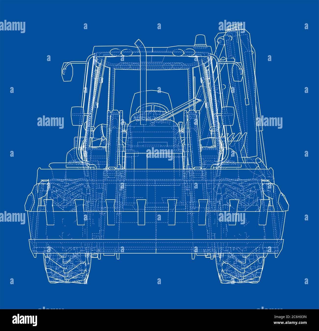 Sketch of Loading Shovel with Back Actor Stock Photo - Alamy