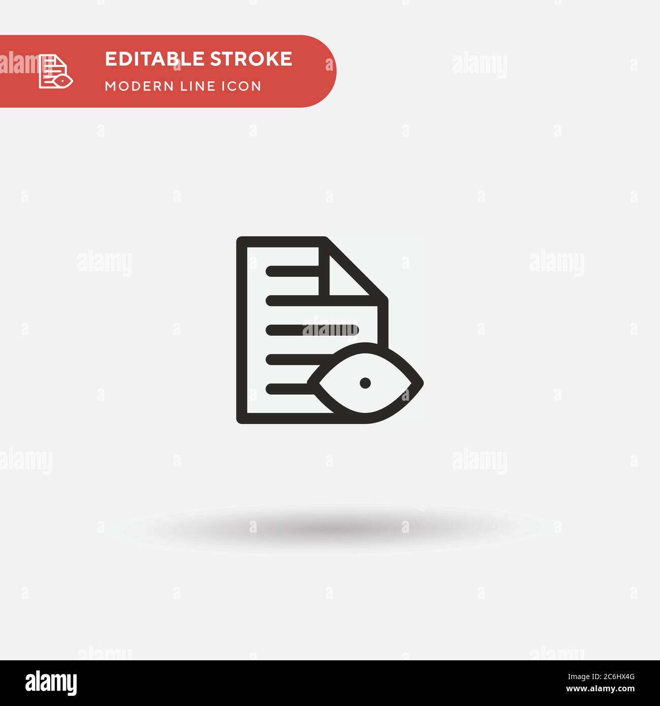 Proof Reading Simple vector icon. Illustration symbol design template ...