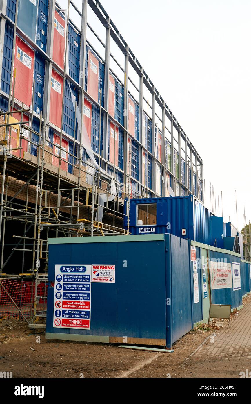 Construction Site, modular building Stock Photo - Alamy