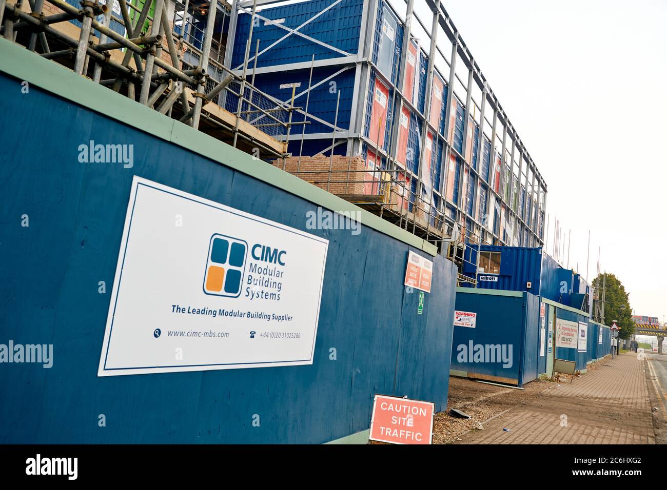 Construction Site, modular building Stock Photo - Alamy