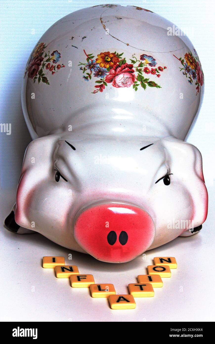 Financial concept image. Inflation. Cost of Covid 19 to economy and ...