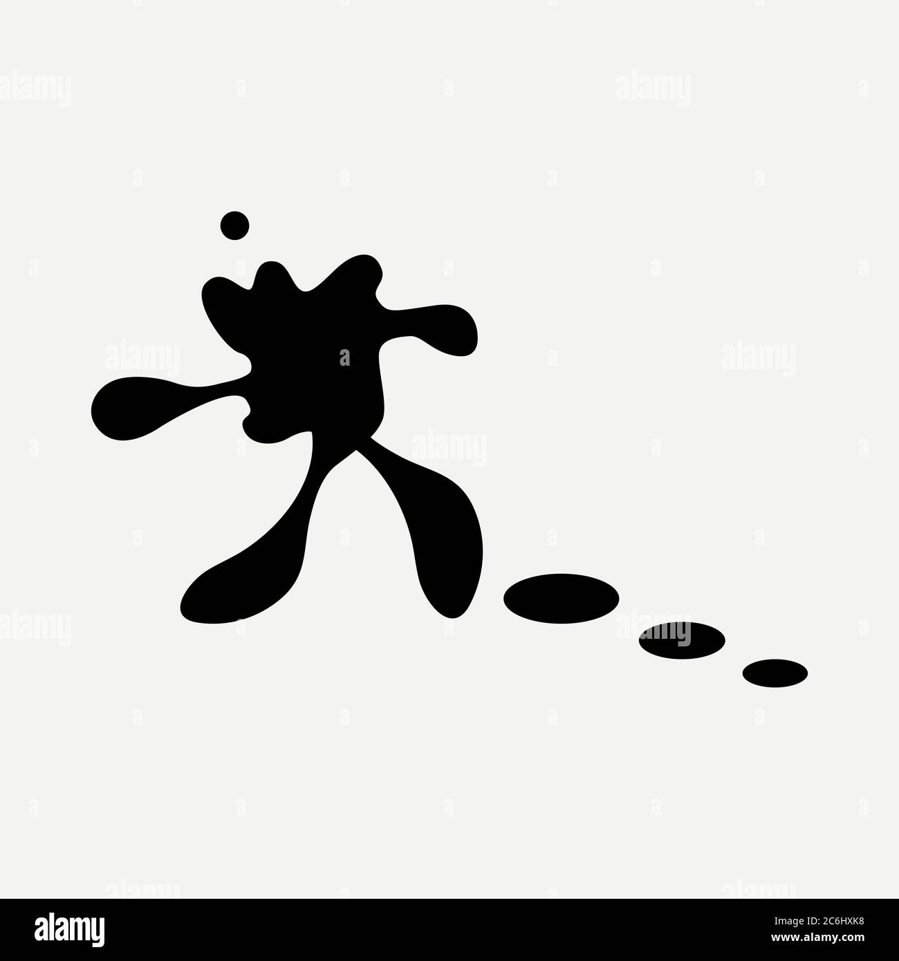 Blot. Simple ink spot vector. Abstraction vector Stock Vector Image ...