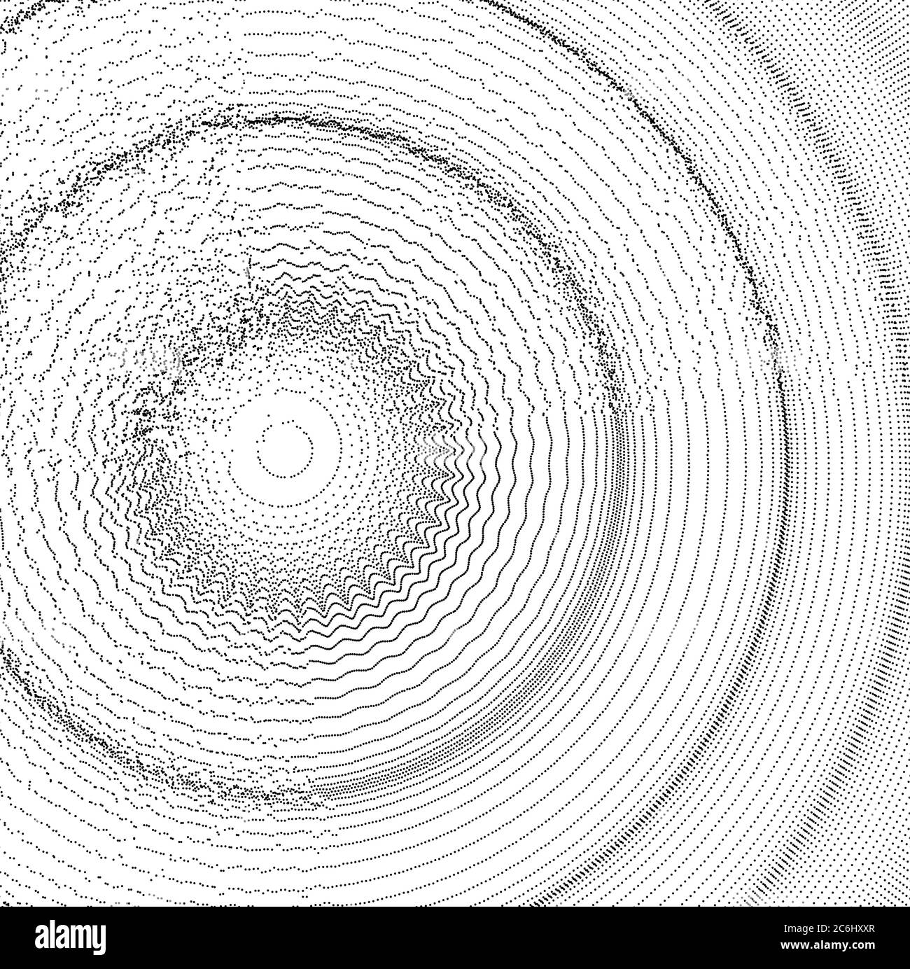 3D wavy background with ripple effect. Vector illustration with ...