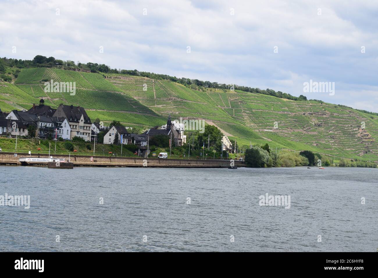 waterfront of Winningen in Mosel valley Stock Photo - Alamy