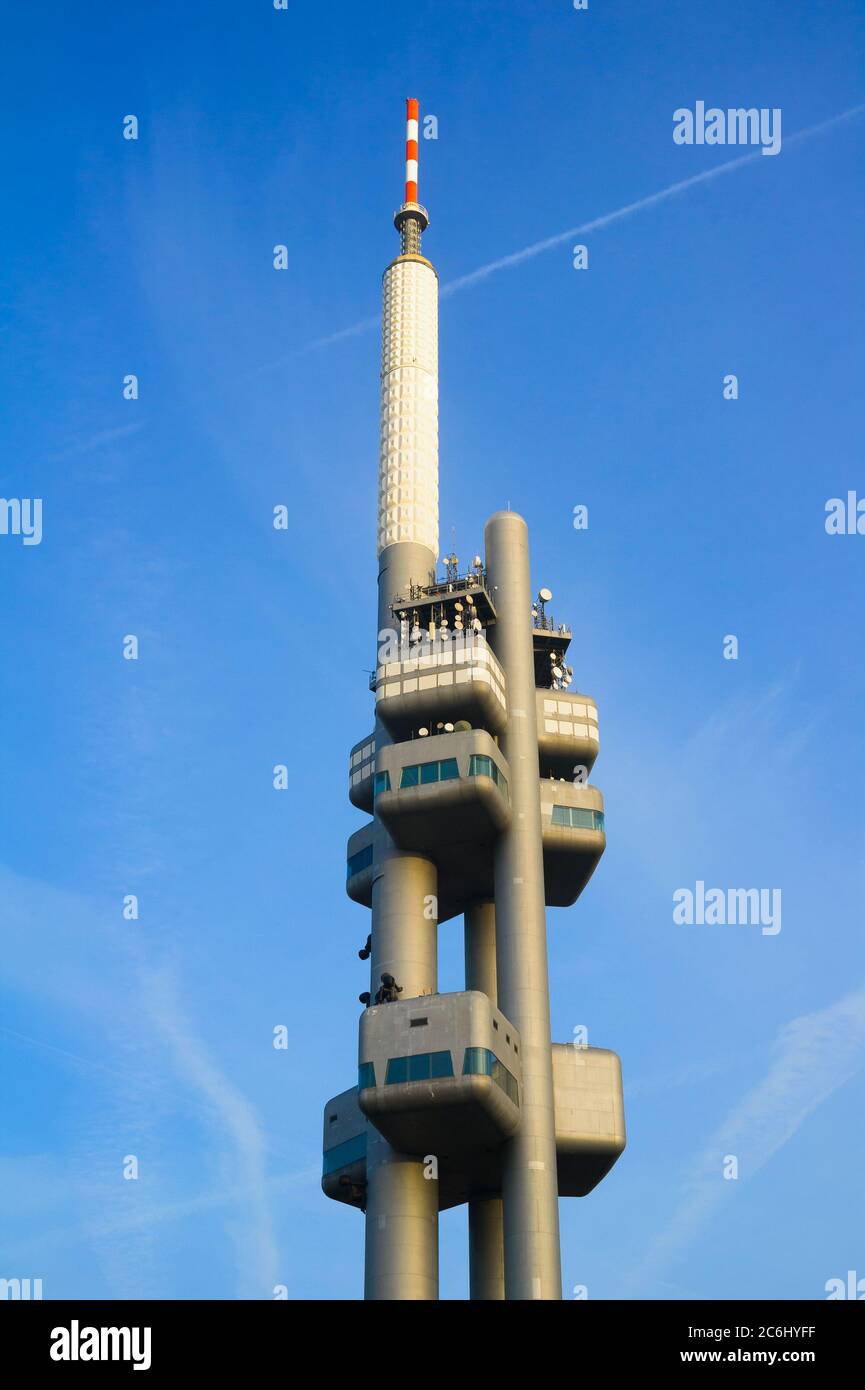 Zizkov television tower, Prague, Czech Republic / Czechia - modern ...