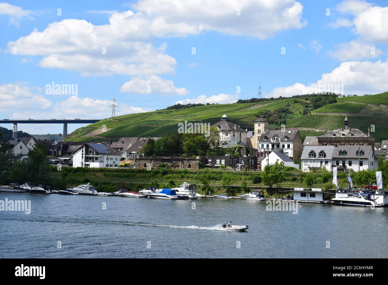 waterfront of Winningen in Mosel valley Stock Photo - Alamy