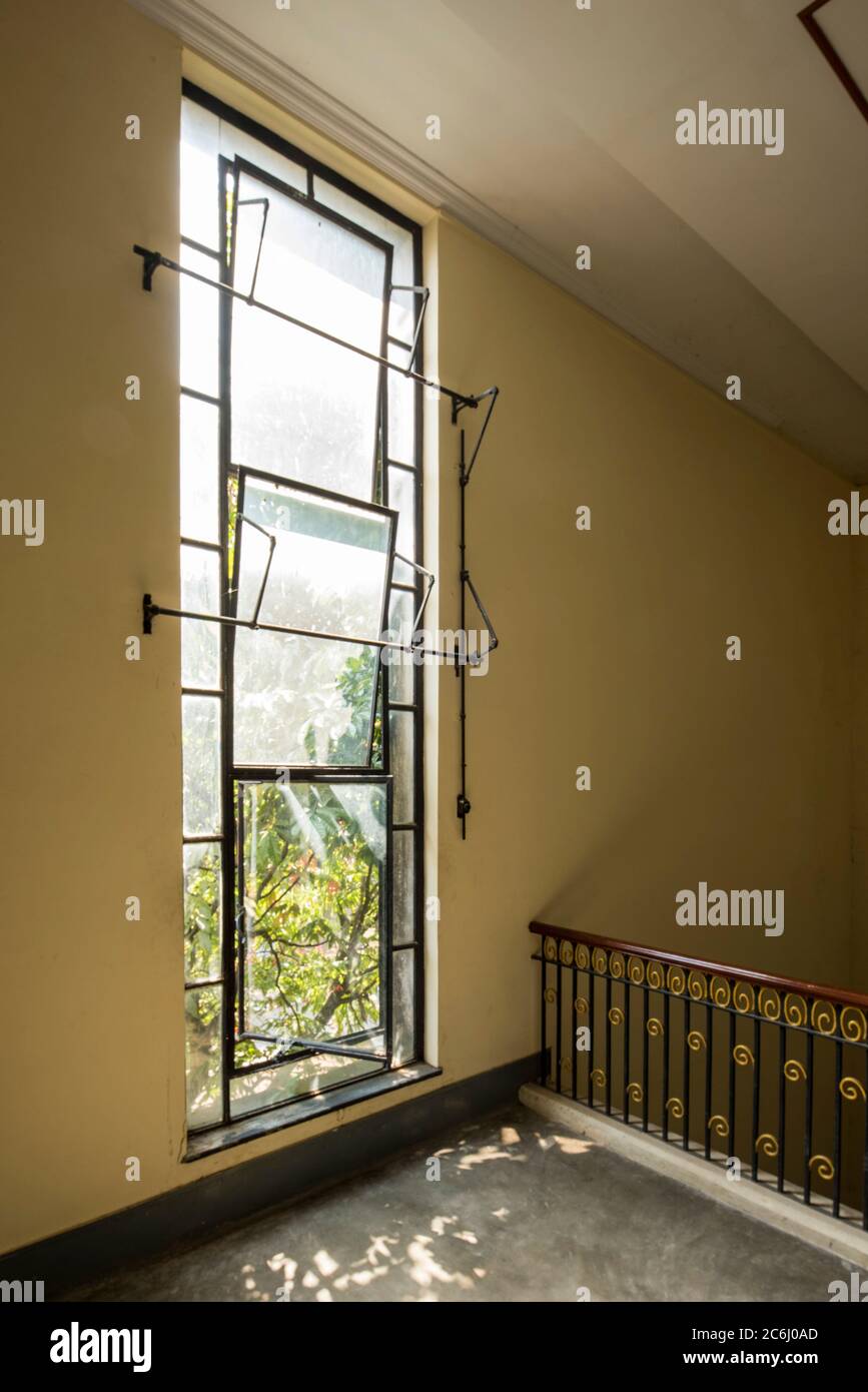 Window & window opening mechanism inside Convocation Hall, designed by ...