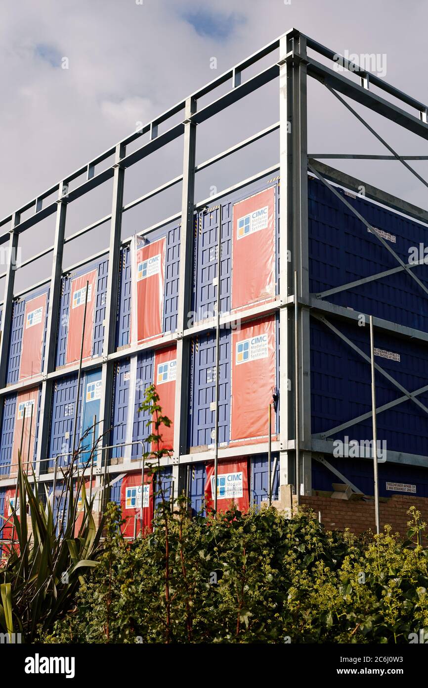 Construction Site, modular building Stock Photo - Alamy