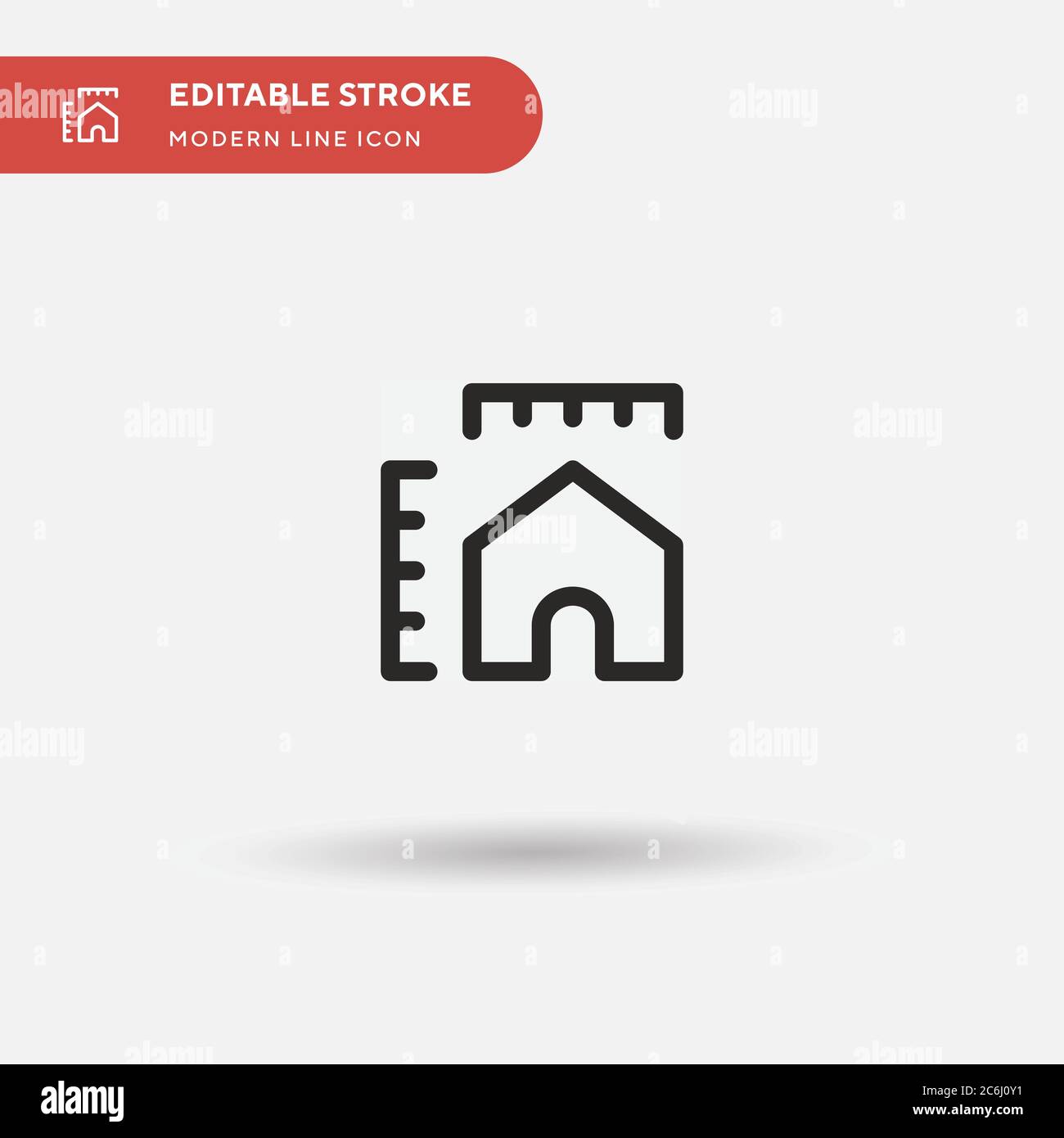 Metering Simple vector icon. Illustration symbol design template for ...