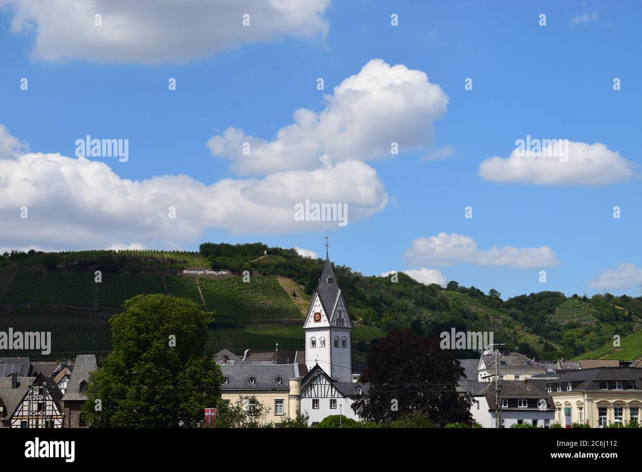 waterfront of Winningen in Mosel valley Stock Photo - Alamy