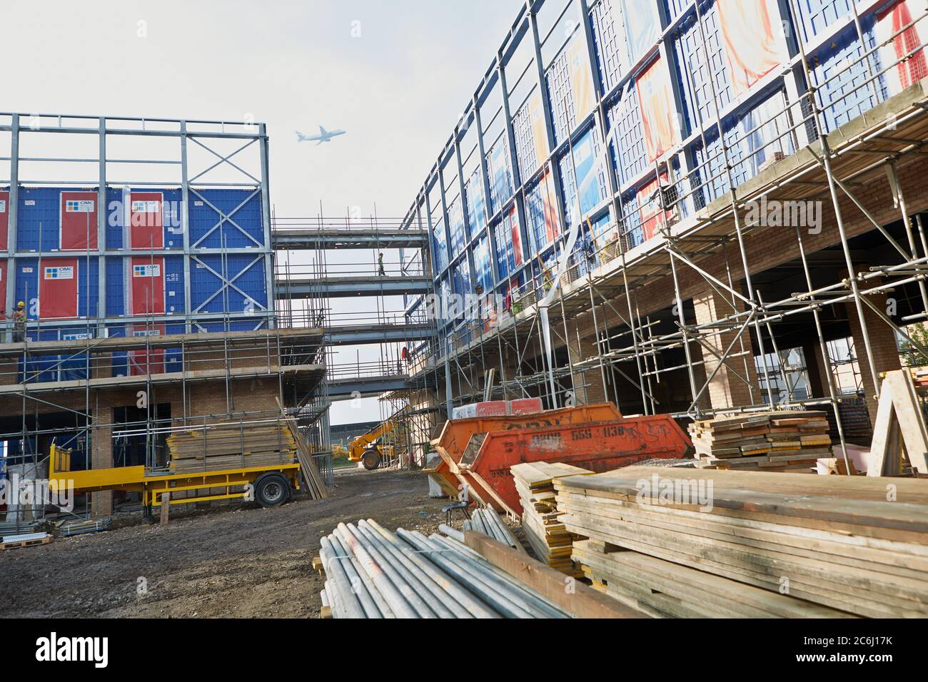 Construction Site, modular building Stock Photo - Alamy