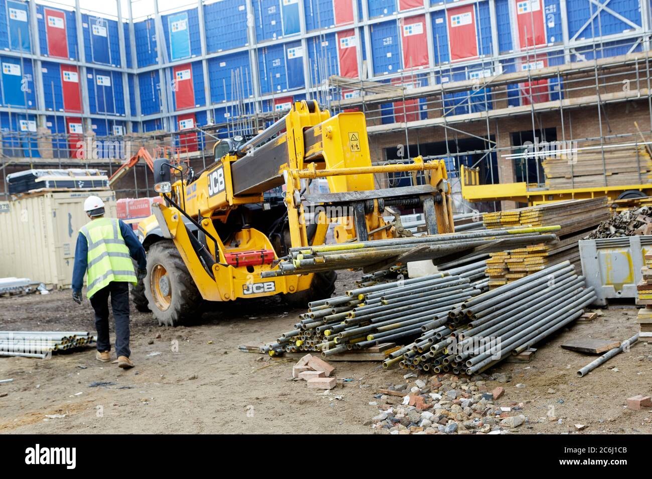 Construction Site, modular building Stock Photo - Alamy