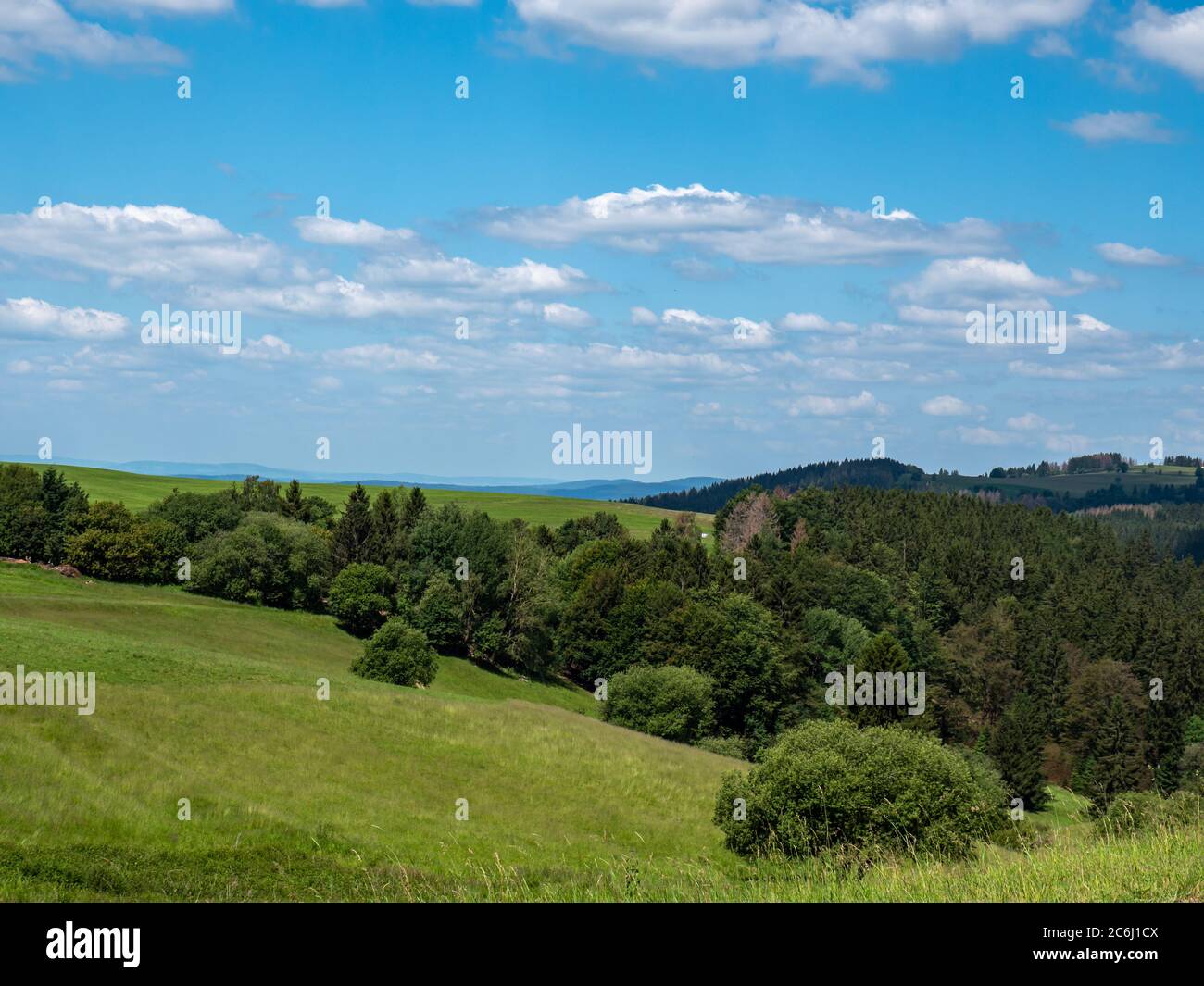 Thuringian Forest Mountains local recreation area Stock Photo - Alamy